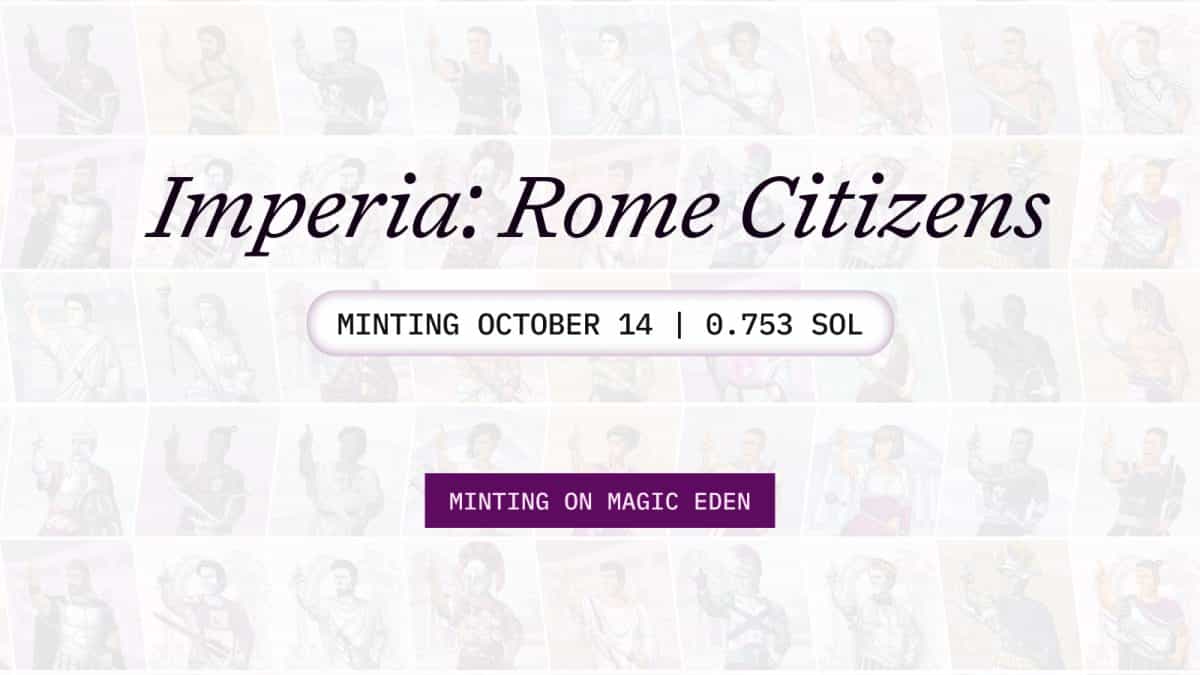 Rome Launches Its Genesis NFT Collection “Imperia” on Magic Eden ...