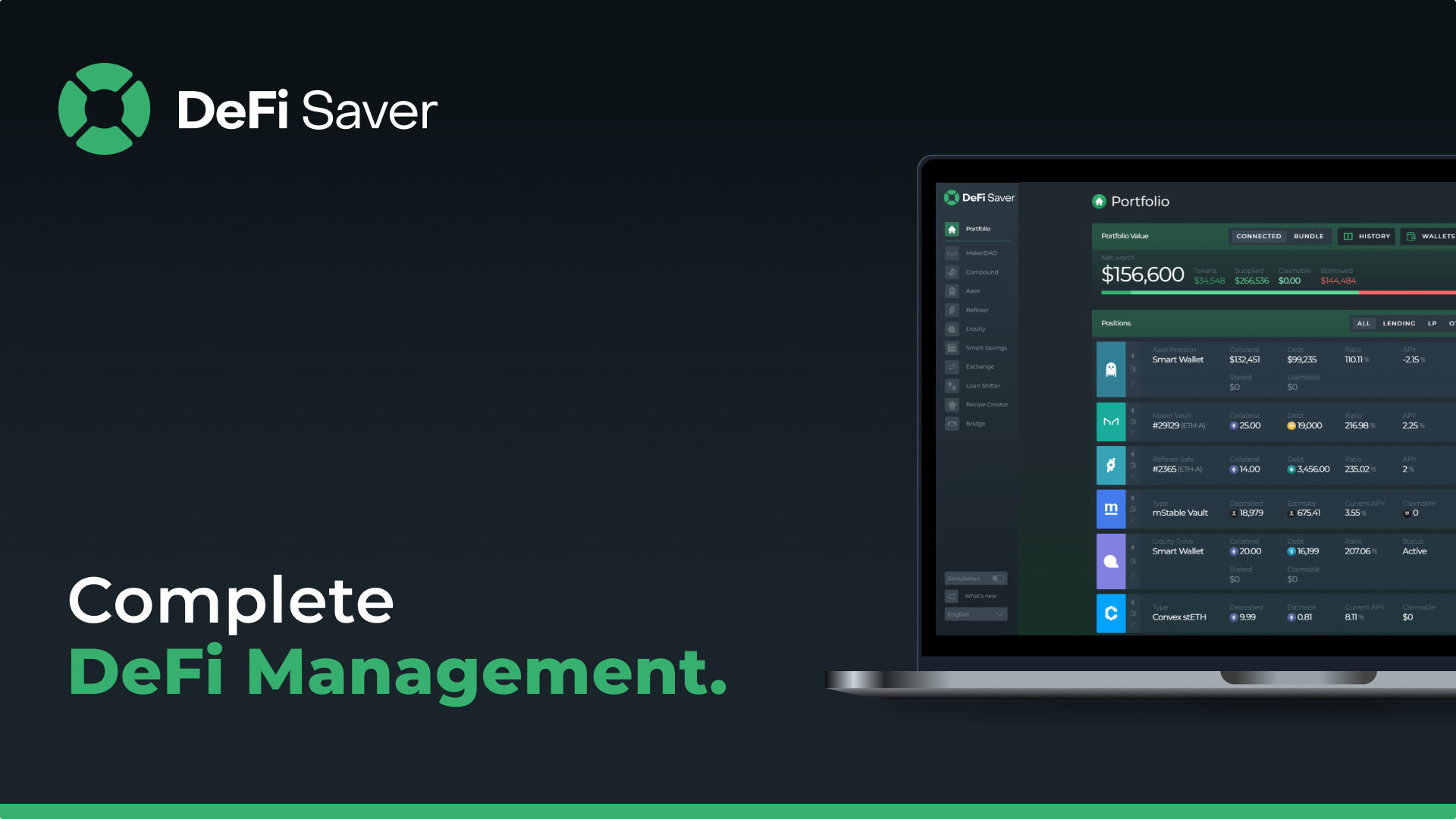 The Block: DeFi Saver, a complete DeFi management dashboard with ...