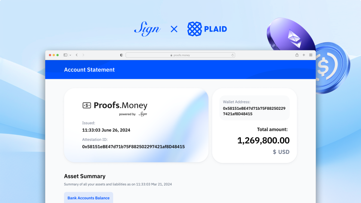 Sign Protocol and Plaid Are Pioneering Open Banking Onchain | The Block