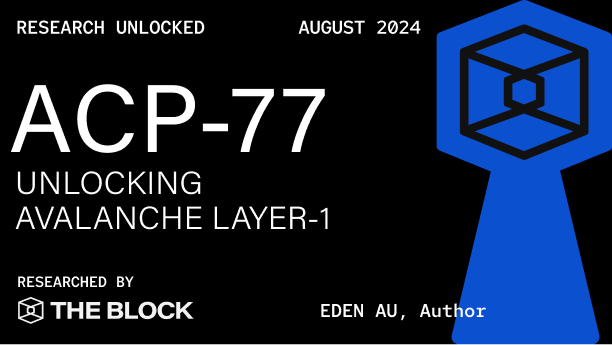 Research Unlock: Unlocking Avalanche Layer 1s with ACP-77 | The Block