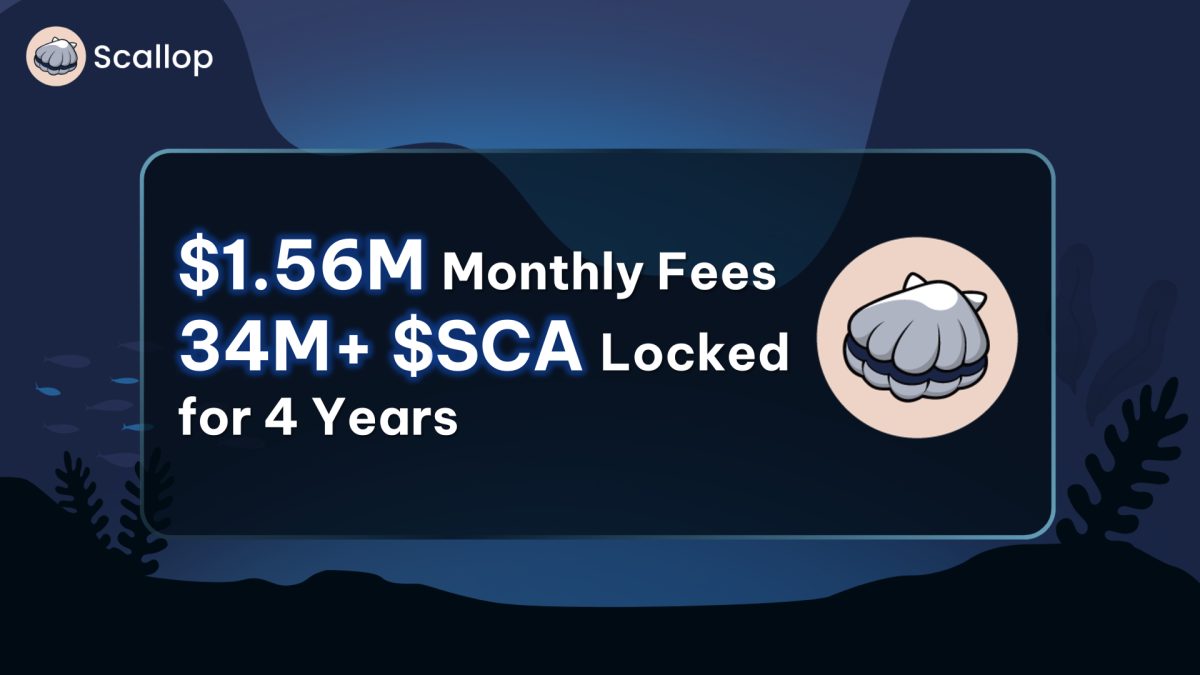 Scallop Hits $1.56M in Monthly Fees, with Over 34M $SCA Locked for ...